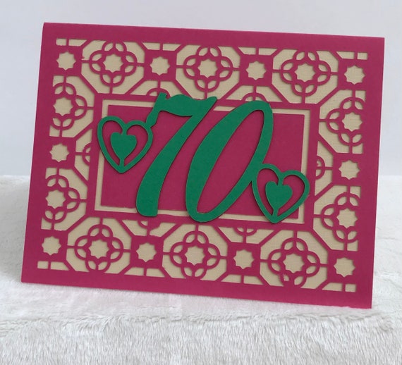 MILESTONE BIRTHDAY CARD: 70th Birthday Greeting Card Happy - Etsy