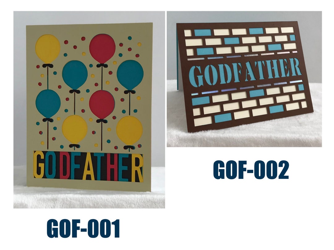 BIRTHDAY CARD for HIM: Godfather Birthday Card - Personalized Birthday ...