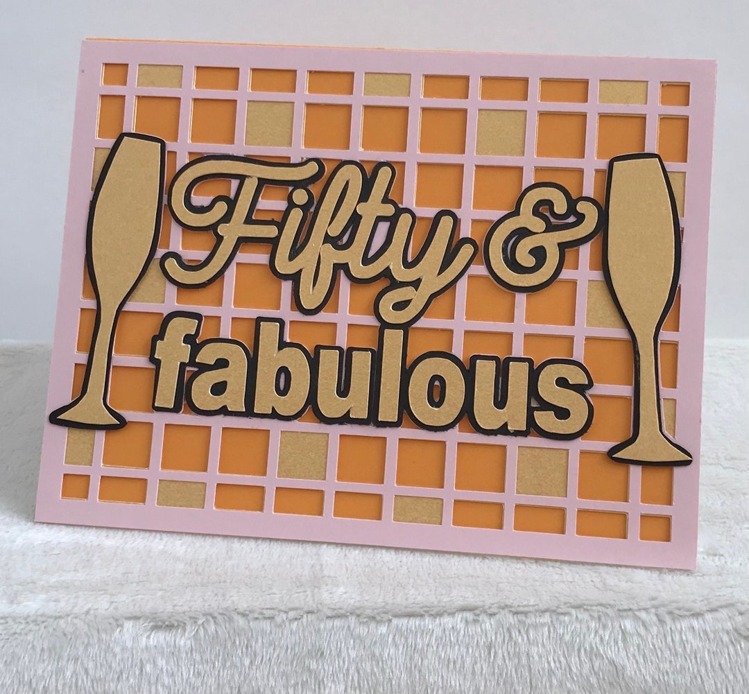 MILESTONE BIRTHDAY CARD: 50th Birthday Greeting Card - Happy 50th ...