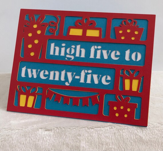 MILESTONE BIRTHDAY CARD: 25th Birthday Greeting Card Happy - Etsy