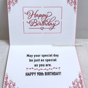 MILESTONE BIRTHDAY CARD: 90th Birthday Greeting Card - Happy 90th ...