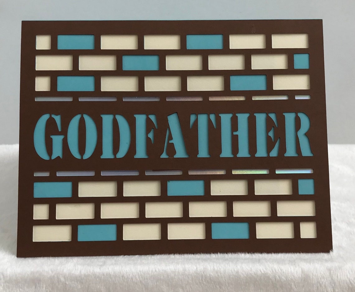BIRTHDAY CARD for HIM: Godfather Birthday Card - Personalized Birthday ...