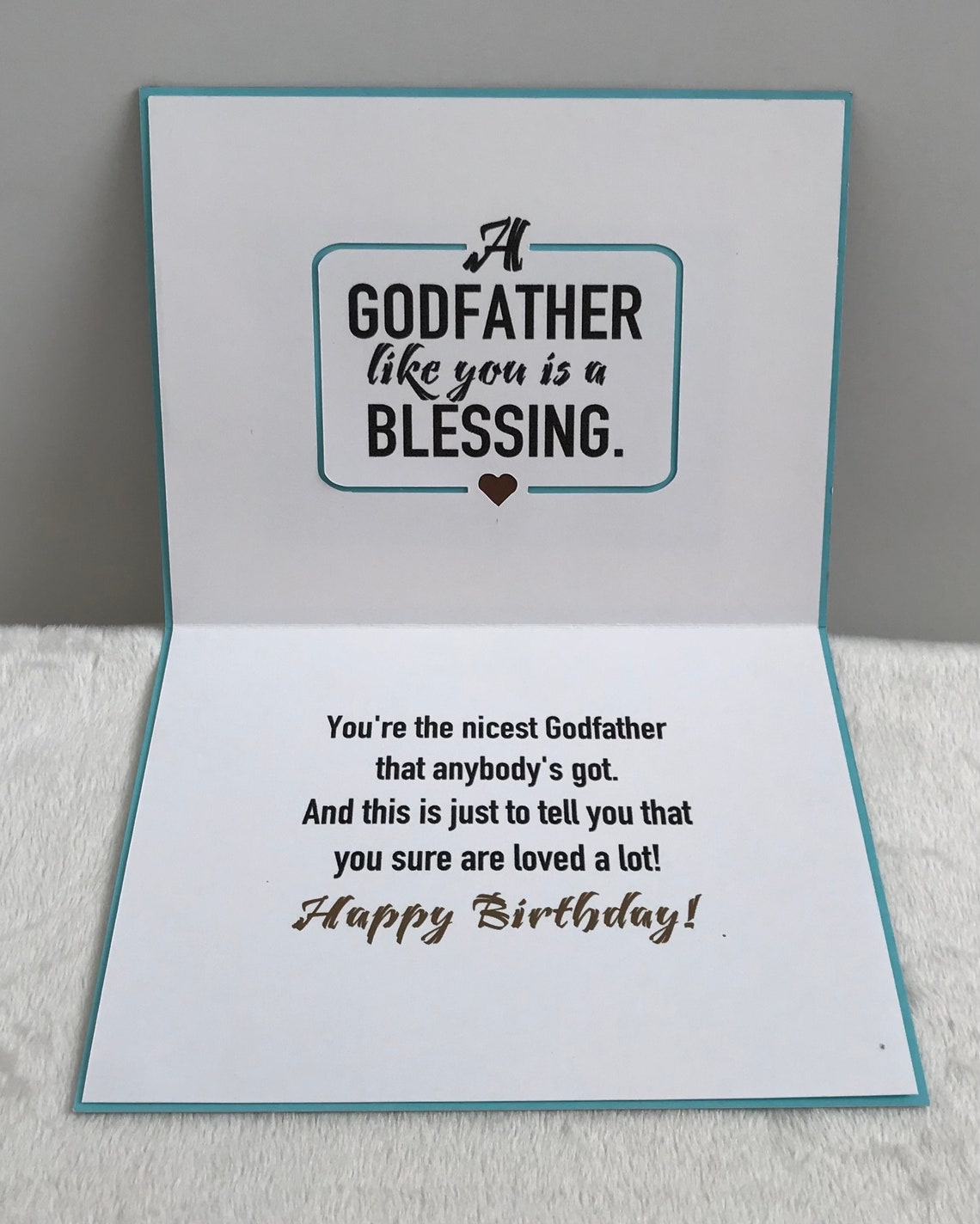 BIRTHDAY CARD for HIM: Godfather Birthday Card - Personalized Birthday ...