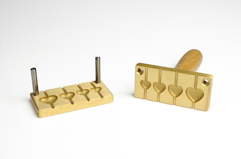 Bead Press Four 3D Hearts, Vertical Mandrel Guide - Etsy