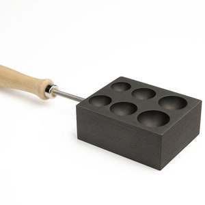 Graphite Marble Mold - 15 Half Balls - Etsy