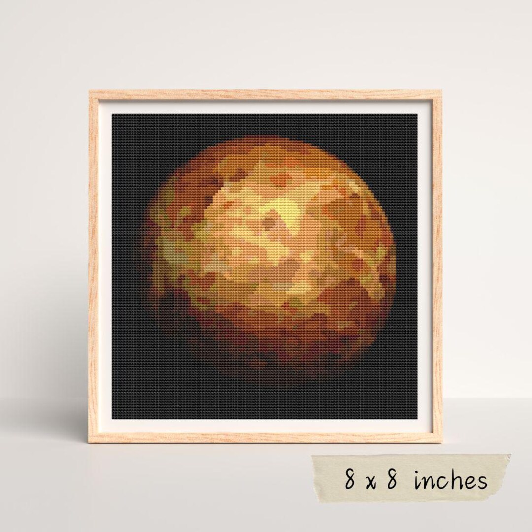 Cross Stitch Pattern Venus, Space Embroidery Chart, Planetary Series - Etsy