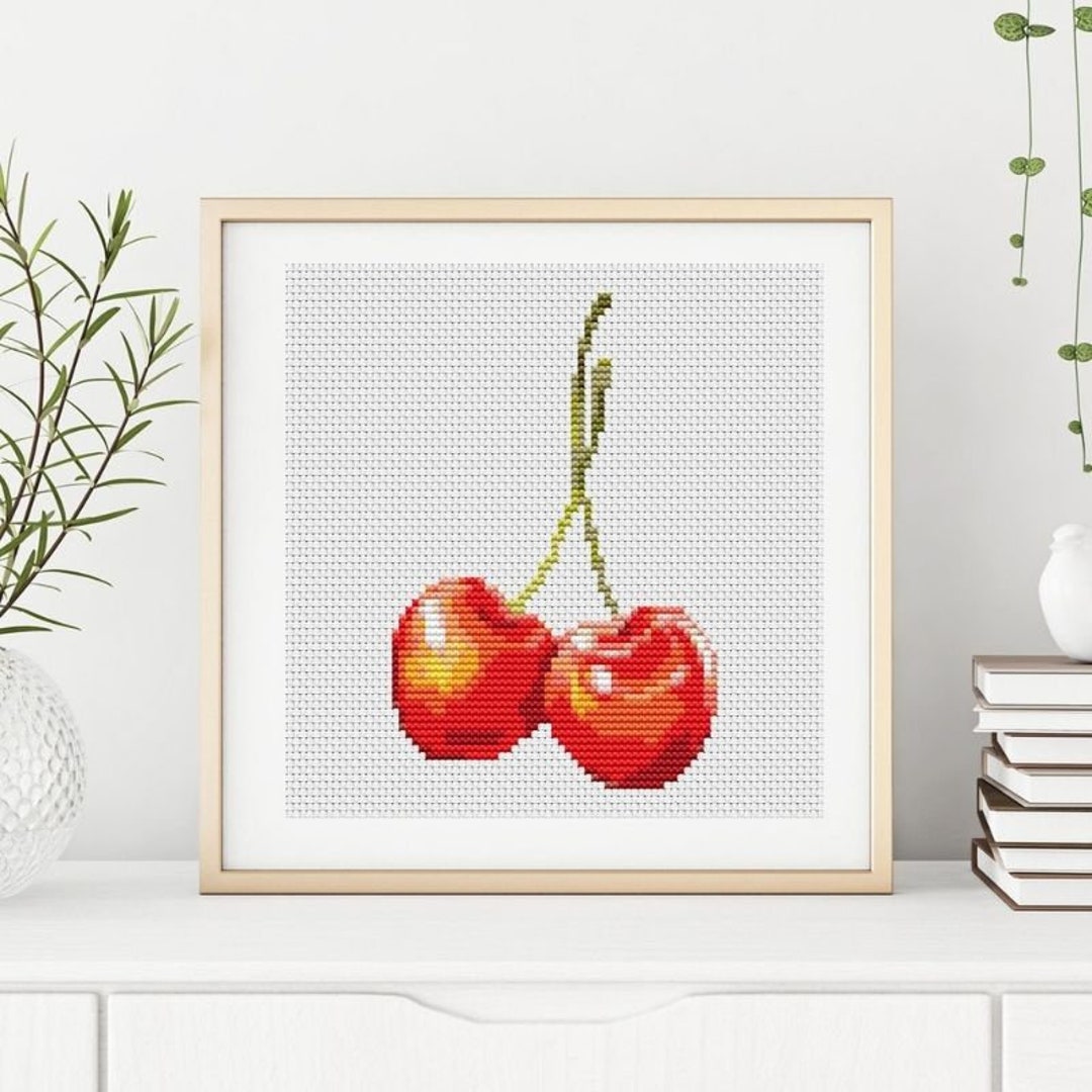 Cherries Cross Stitch Pattern Fruit Series - Etsy