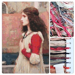 Juliet Cross Stitch Kit, John William Waterhouse, Pre-raphaelite ...