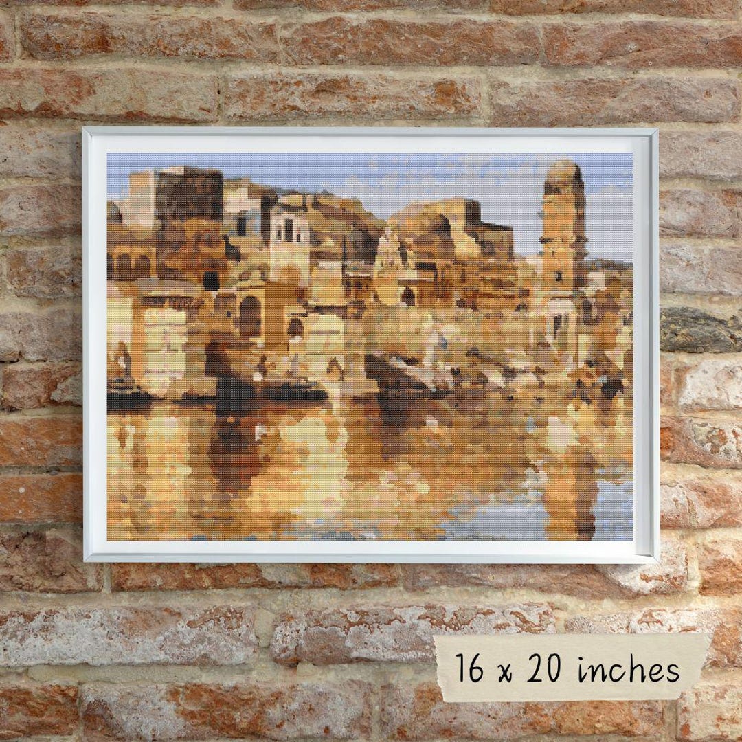 Cross Stitch Pattern Muttra, Middle Eastern Embroidery Chart, Edwin ...