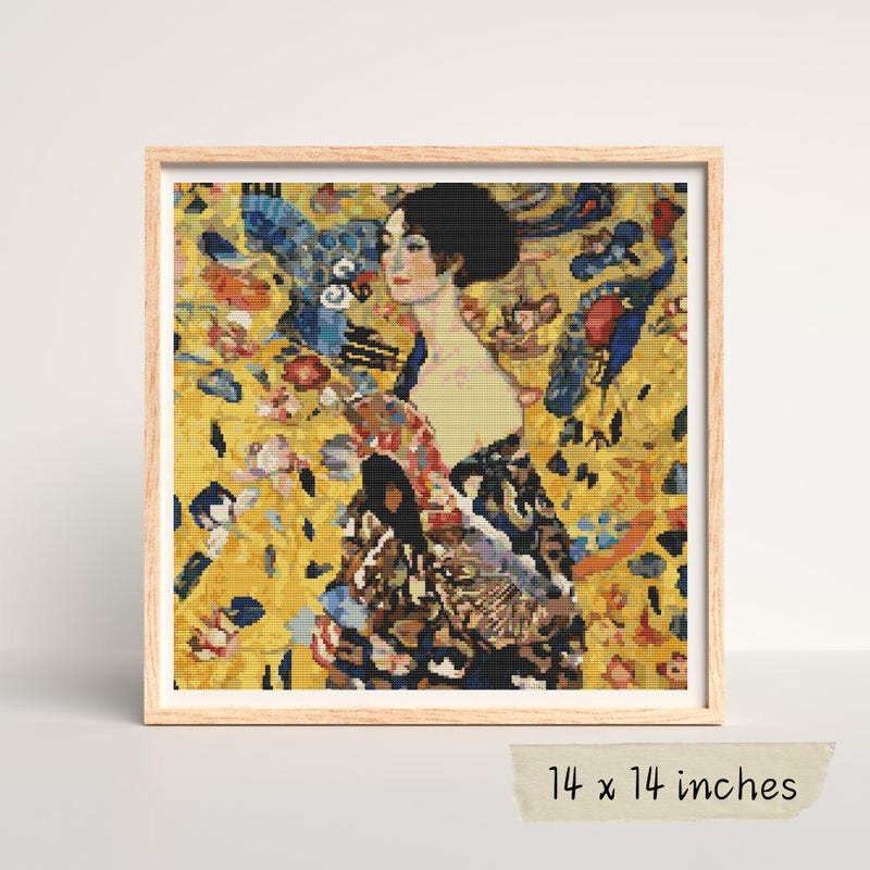 Lady With Fan Klimt - Etsy