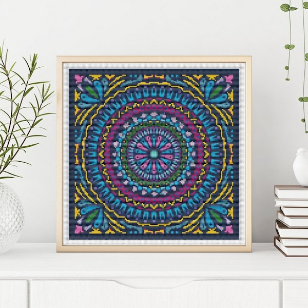 Mandala Embroidery Kit - Etsy