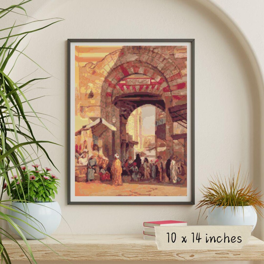 Cross Stitch Pattern the Moorish Bazaar, Middle Eastern Embroidery ...