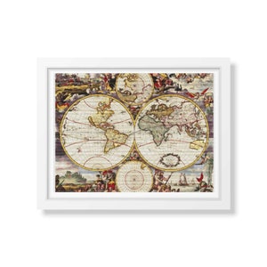 Nova Orbis Tabula Cross Stitch Pattern Frederick De Witt - Etsy