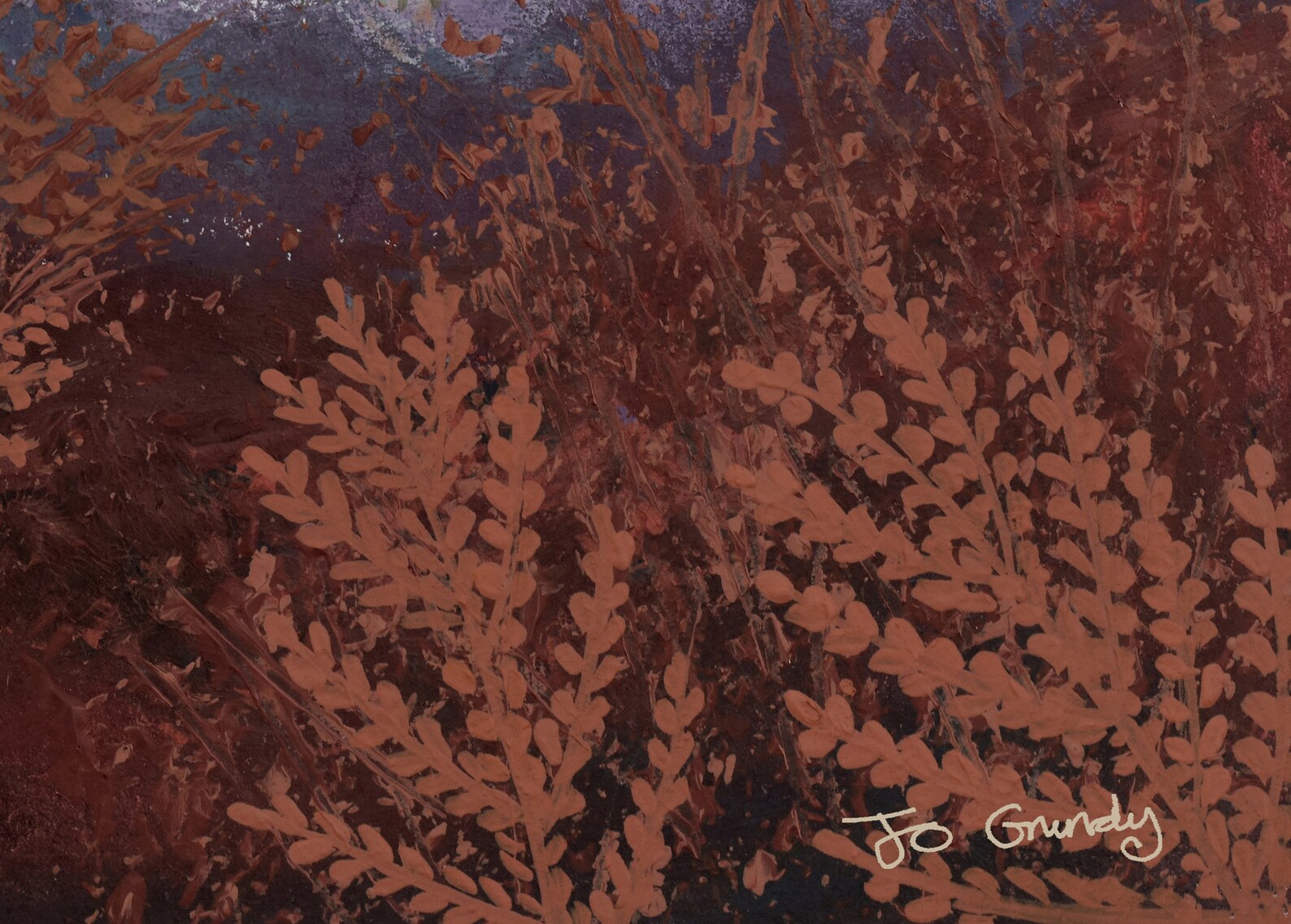 Canvas Print of an Atmospheric Autumn Scene With Stag From an Original ...