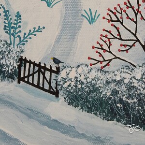 16 X 22" Canvas Print of a Cottage at Night in Winter Printed From an ...