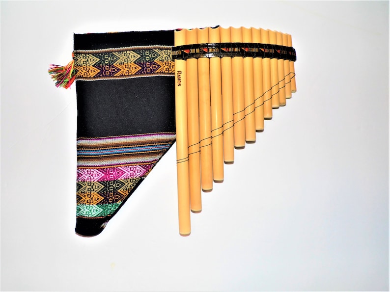 Pan Flute 13 Pipes-natural Bamboo Tuned Mi Minor From Peru Item in USA ...