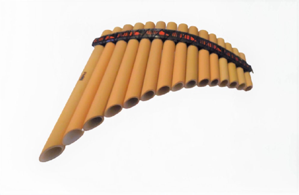 Pan Flute 15 Pipes Bamboo Panflute Tuned G Panflute Nazca Lines Designs ...
