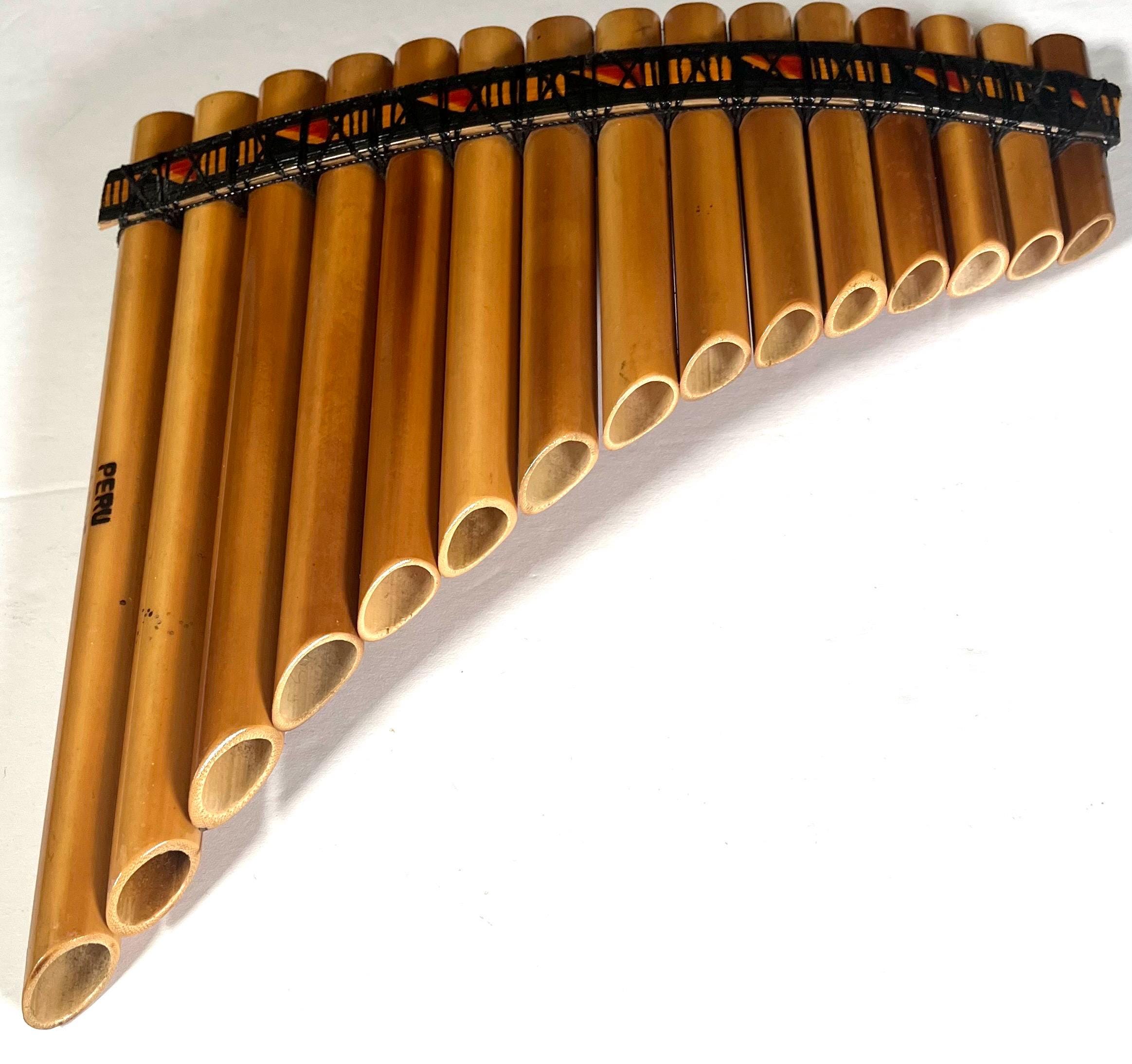 15 Pipes Panflute Beginners Panflute Dark Bamboo Panflute Tuned Case ...