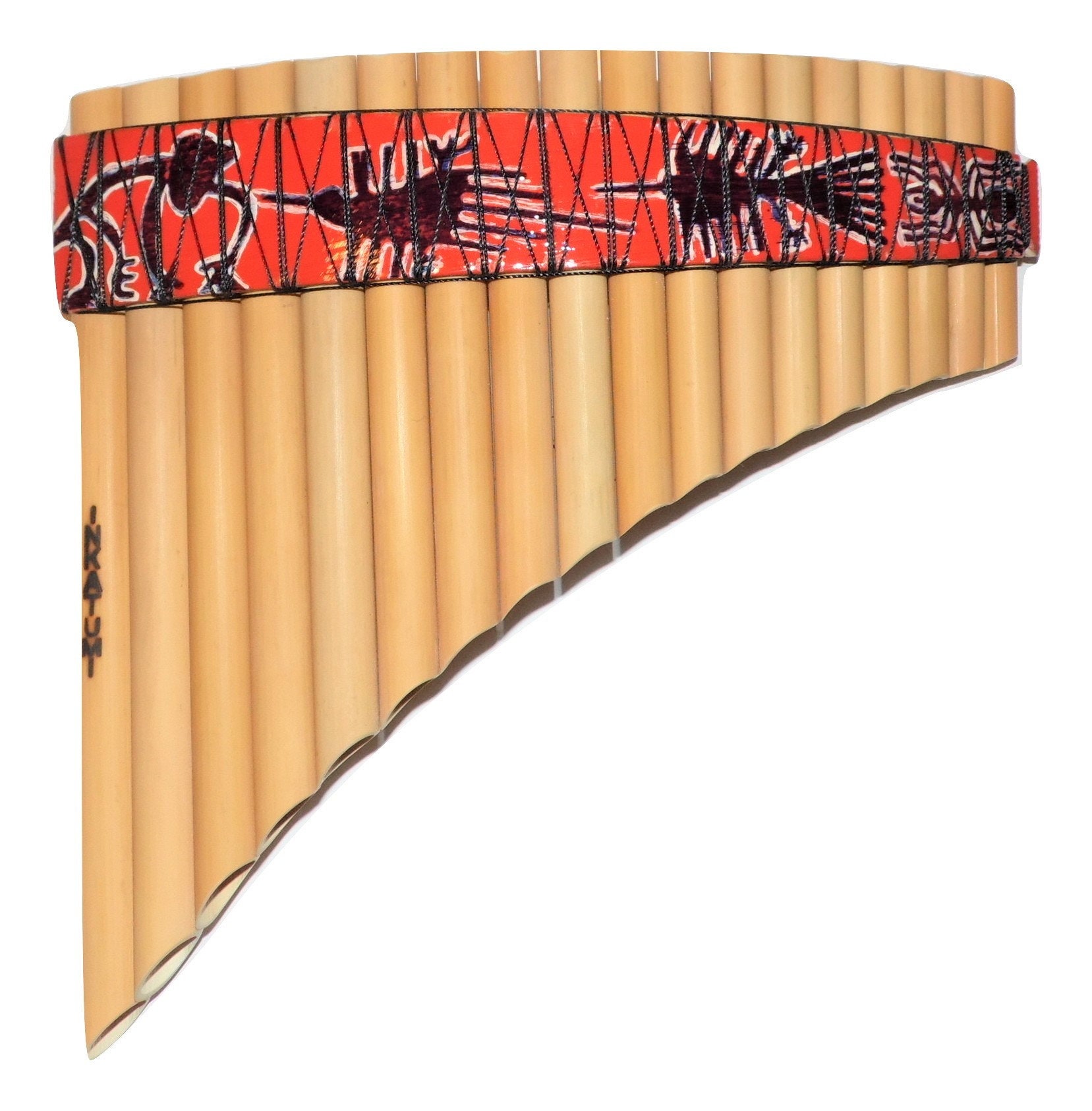 Flauta pan 18 tubos Nazca Lines Design from Peru Artículo | Etsy