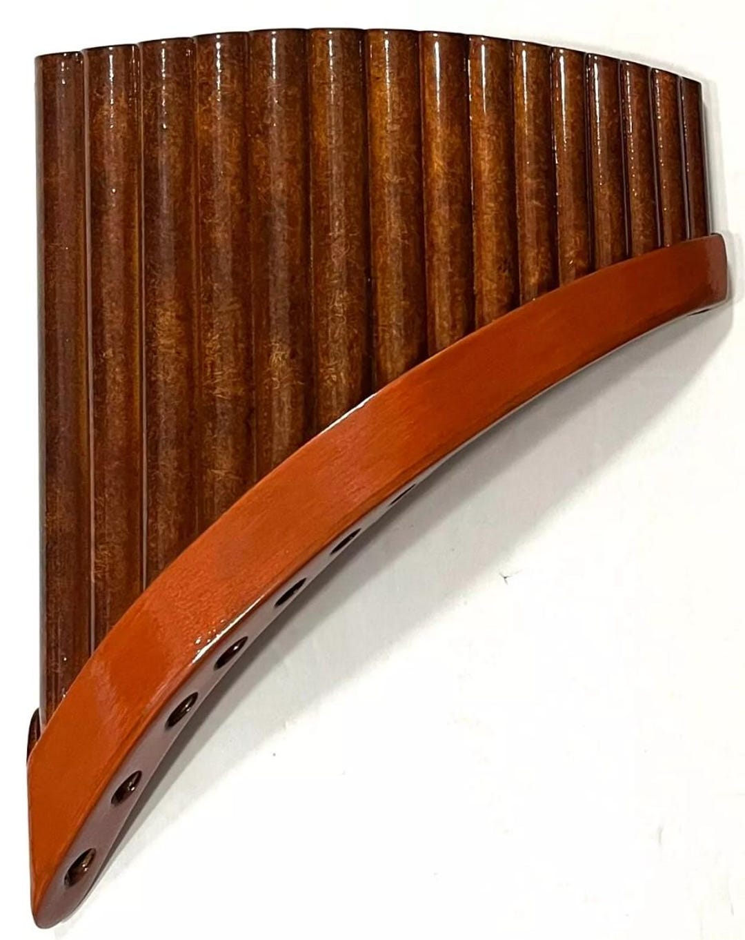 Pan Flute 15 Pipes Dark Bamboo Panflute Tuned Panflute G Major From ...