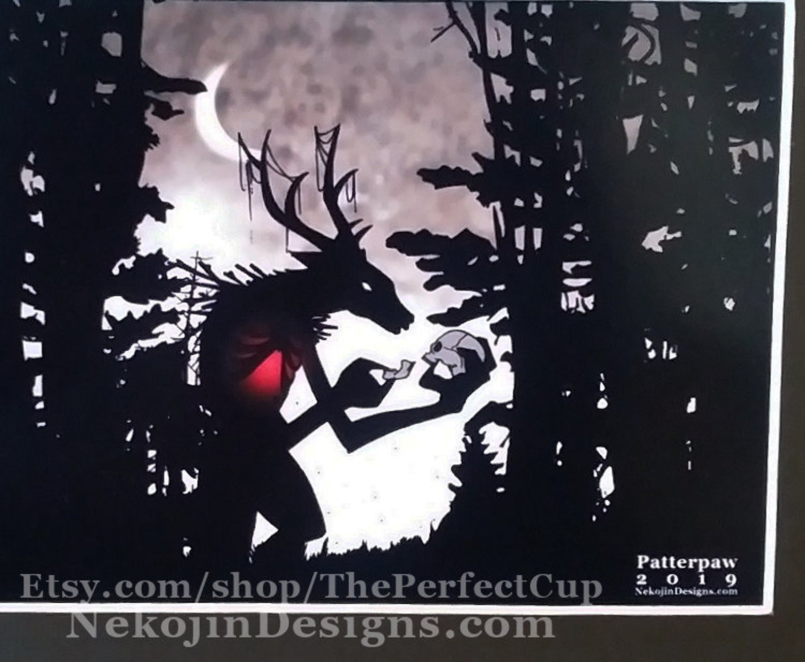 Wendigo Print gift Native American folklore myth winter | Etsy