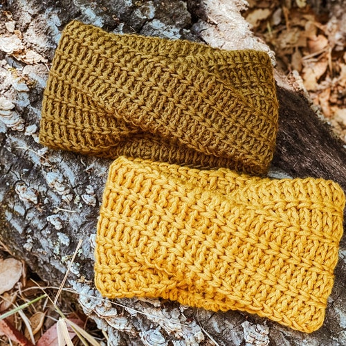 Headband Pattern / Twisted Haystack Headband / Crochet Pattern - Etsy