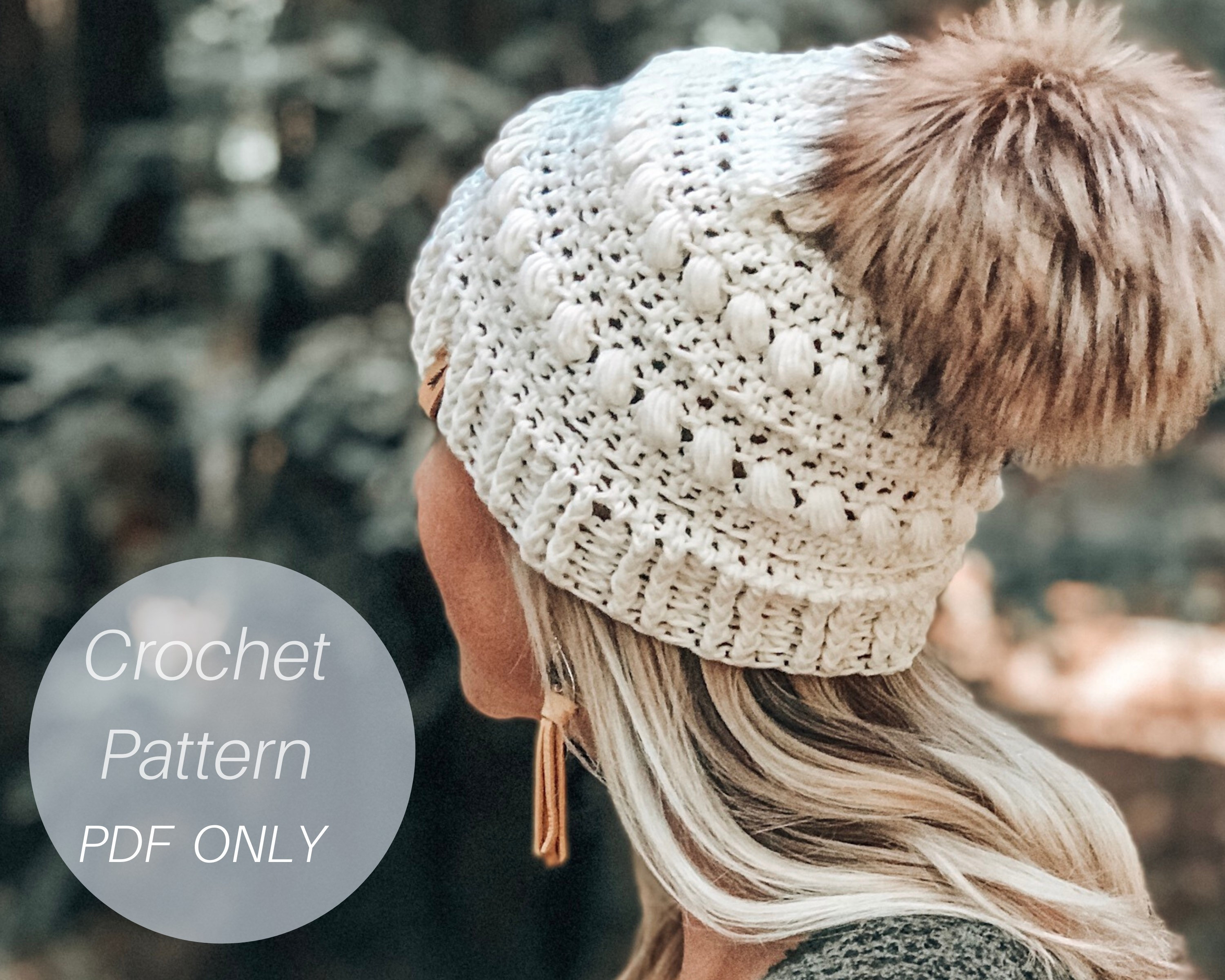 CROCHET PATTERN Azalea Beanie Crochet Pattern Hat Pattern - Etsy