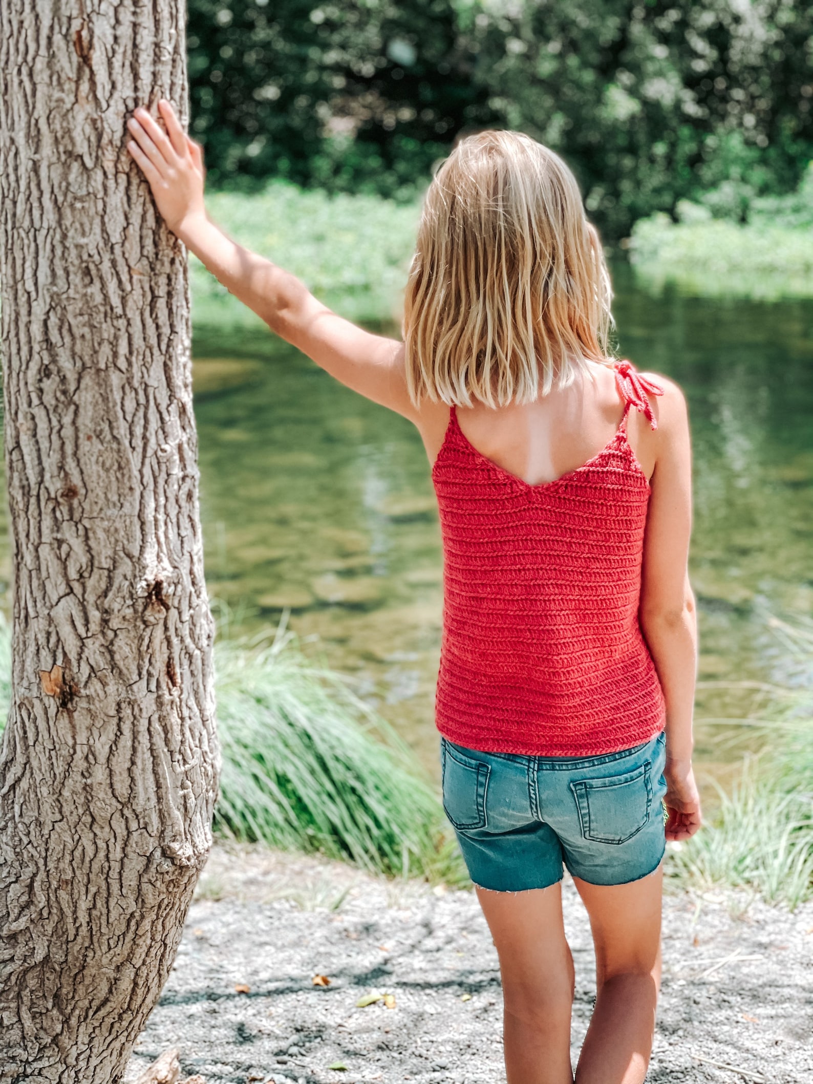 Child Crochet Tank Top Pattern / CHILD Ripple Tie Tank Top / Summer ...