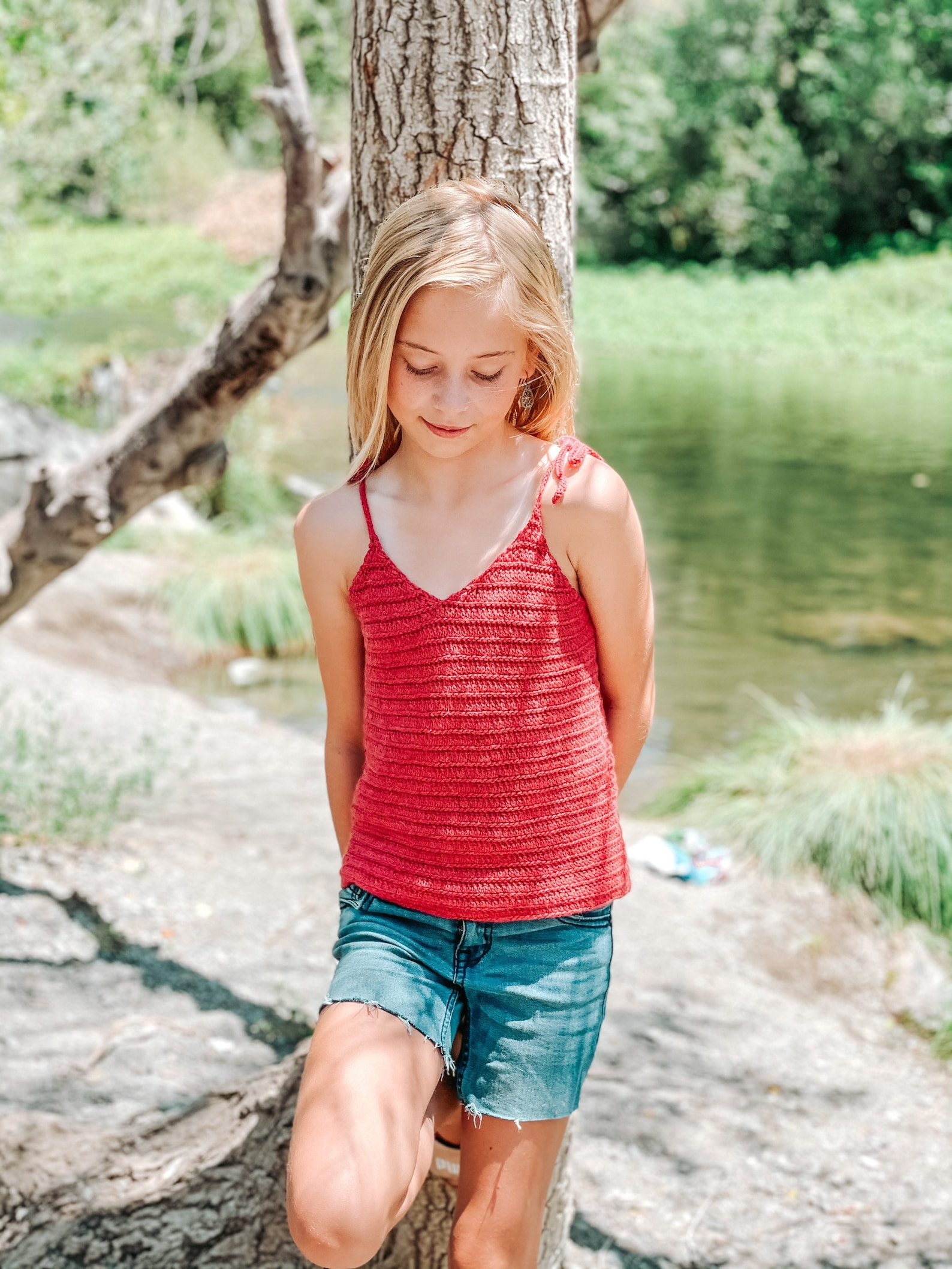 Child Crochet Tank Top Pattern / CHILD Ripple Tie Tank Top / Summer ...