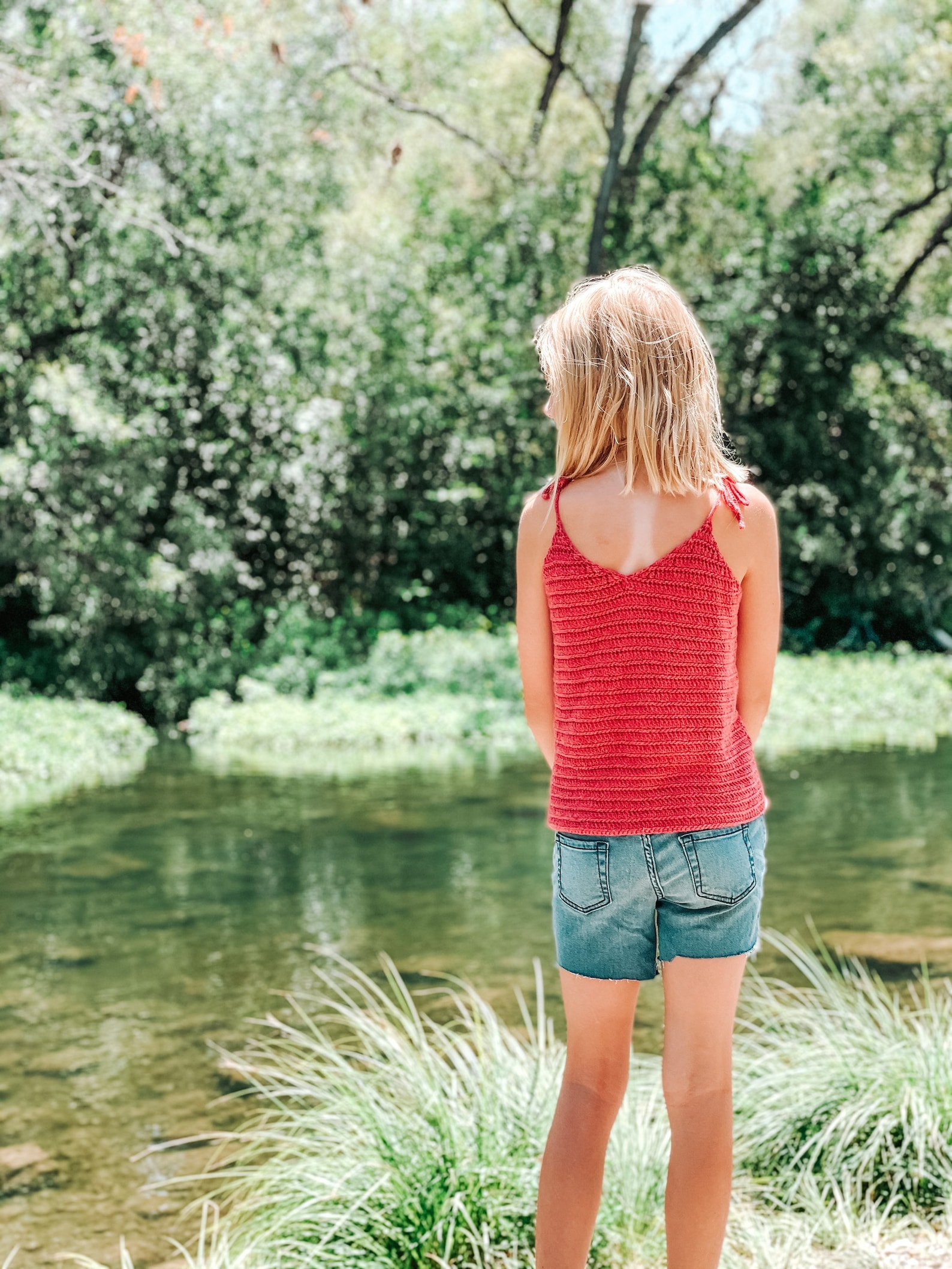 Child Crochet Tank Top Pattern / CHILD Ripple Tie Tank Top / Summer ...