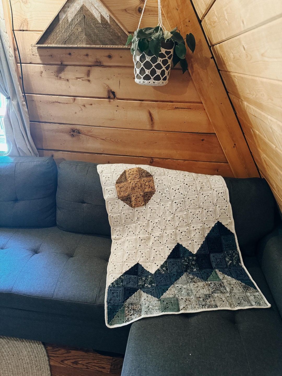 Mountain Scapes Crochet Quilt Pattern: Easy Granny Square Blanket (PDF ...