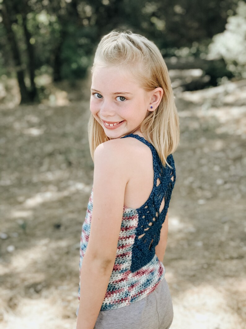 Childrens Tank Top Pattern / Children's Lacy Lotus Tank - Etsy