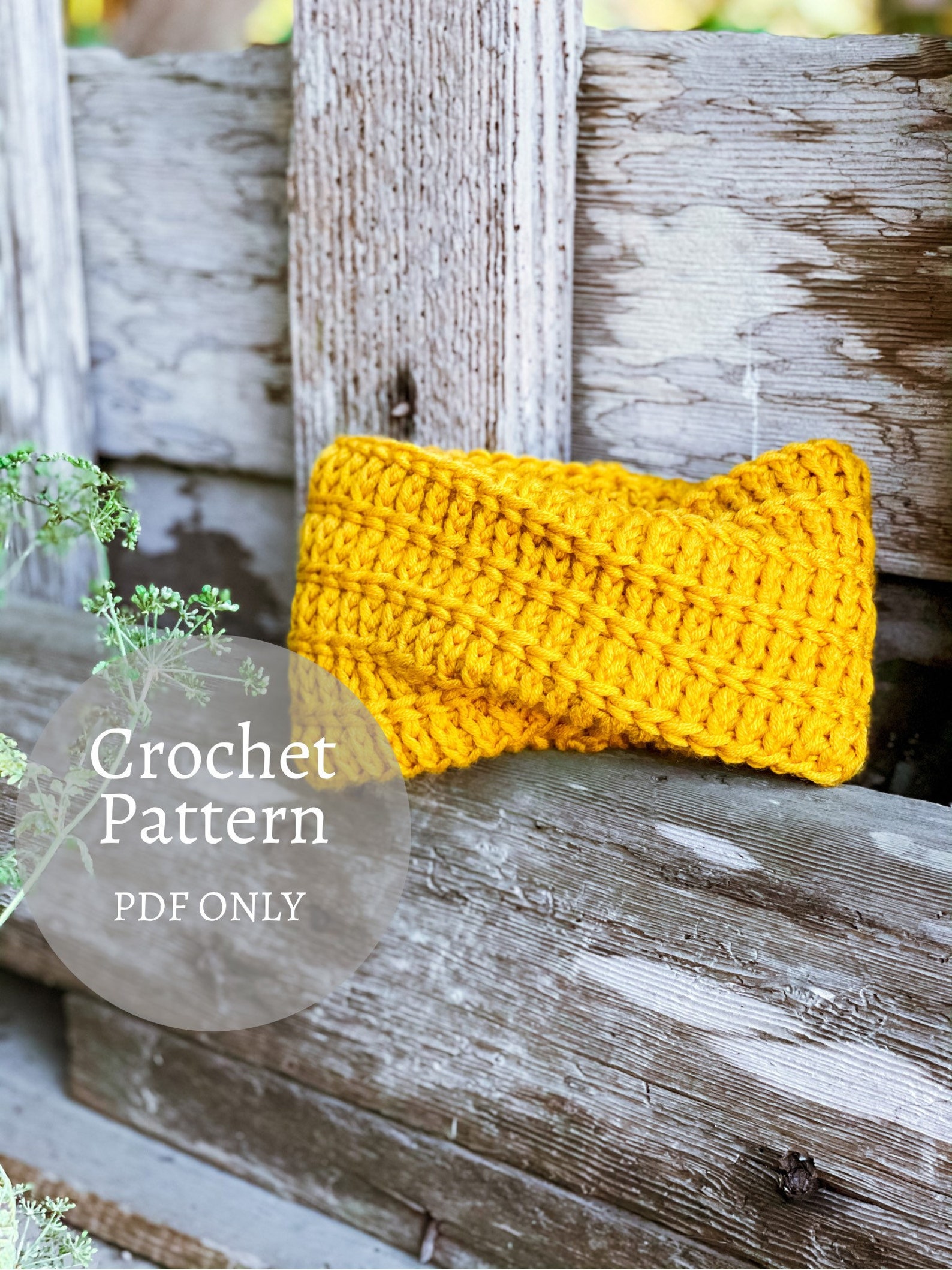 Headband Pattern / Twisted Haystack Headband / Crochet Pattern - Etsy