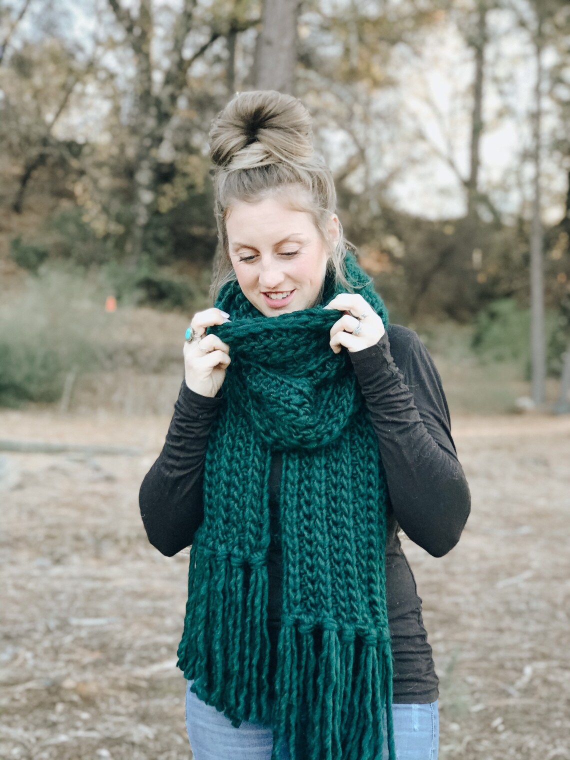 Super Bulky Scarf / Bitterroot Scarf / Crochet Scarf Pattern / - Etsy
