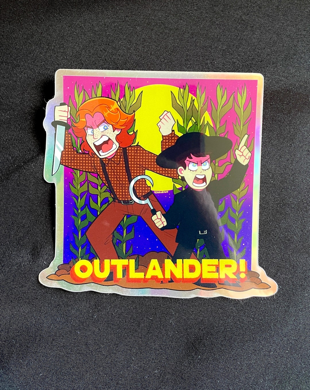 OUTLANDER Holographic Sticker - Etsy