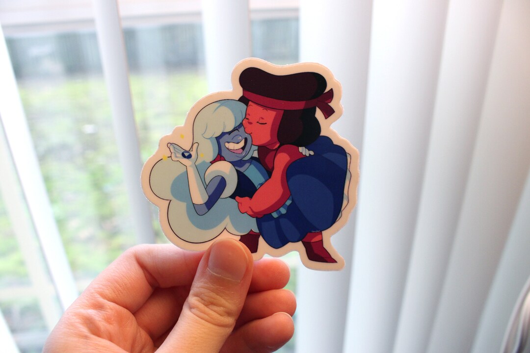 Ruby and Sapphire Sticker - Etsy