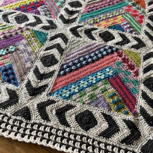 COLOR RIOT BLANKET Patterns/crochet Baby Blanket/crochet Blanket ...