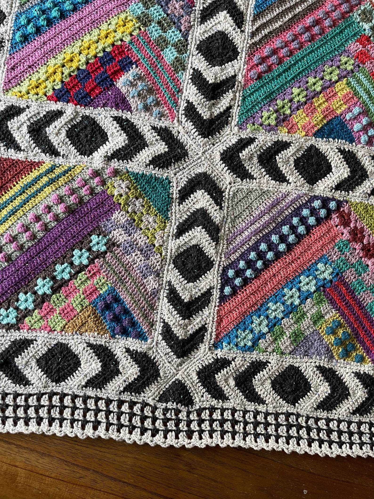 COLOR RIOT BLANKET Patterns/crochet Baby Blanket/crochet Blanket ...