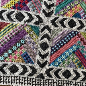 COLOR RIOT BLANKET Patterns/crochet Baby Blanket/crochet Blanket ...