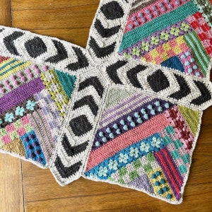 COLOR RIOT BLANKET Patterns/crochet Baby Blanket/crochet Blanket ...