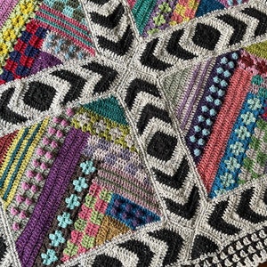 COLOR RIOT BLANKET Patterns/crochet Baby Blanket/crochet Blanket ...