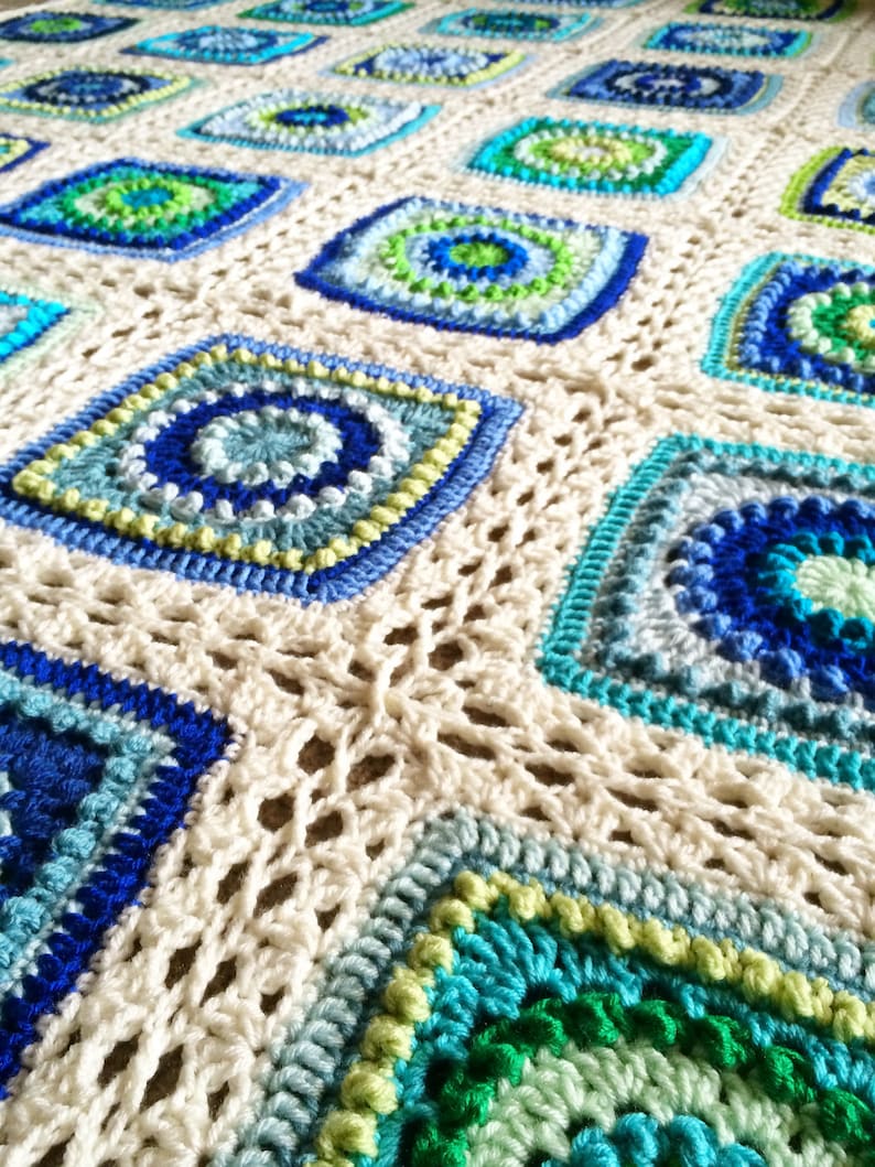 Celtic Lace Join PATTERN, PDF Joining Granny Squares Tutorial, Zen ...