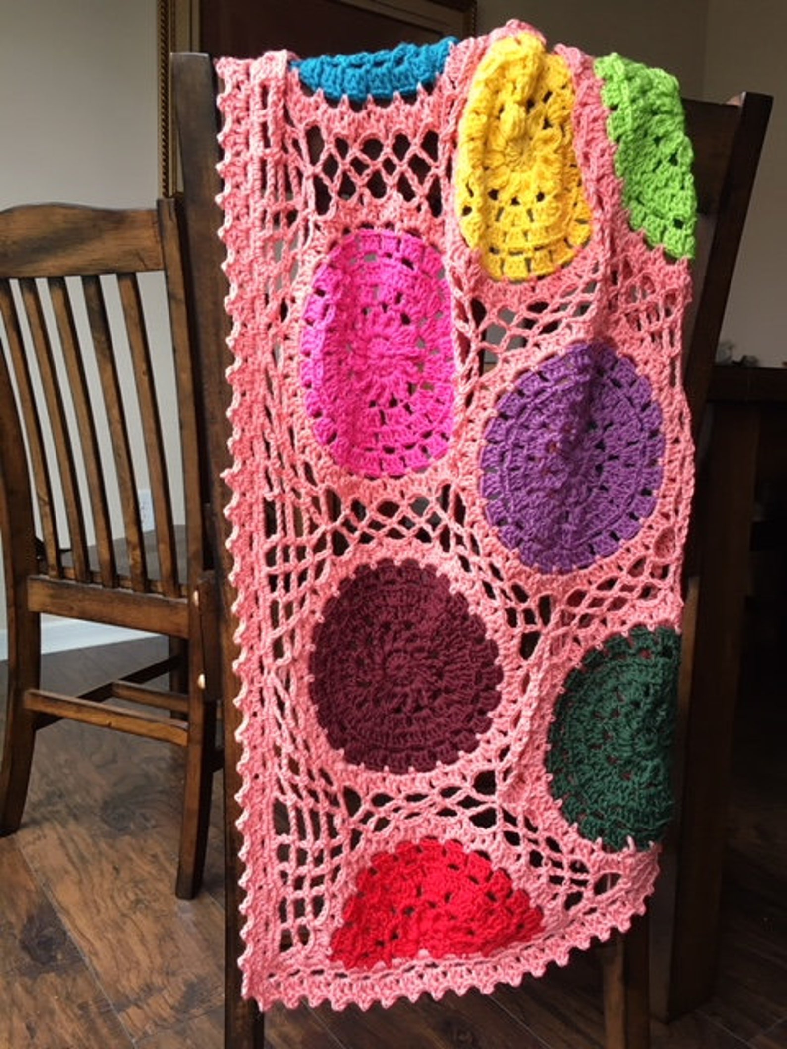 EASY CROCHET BLANKET Pattern/flower Blanket/crochet | Etsy