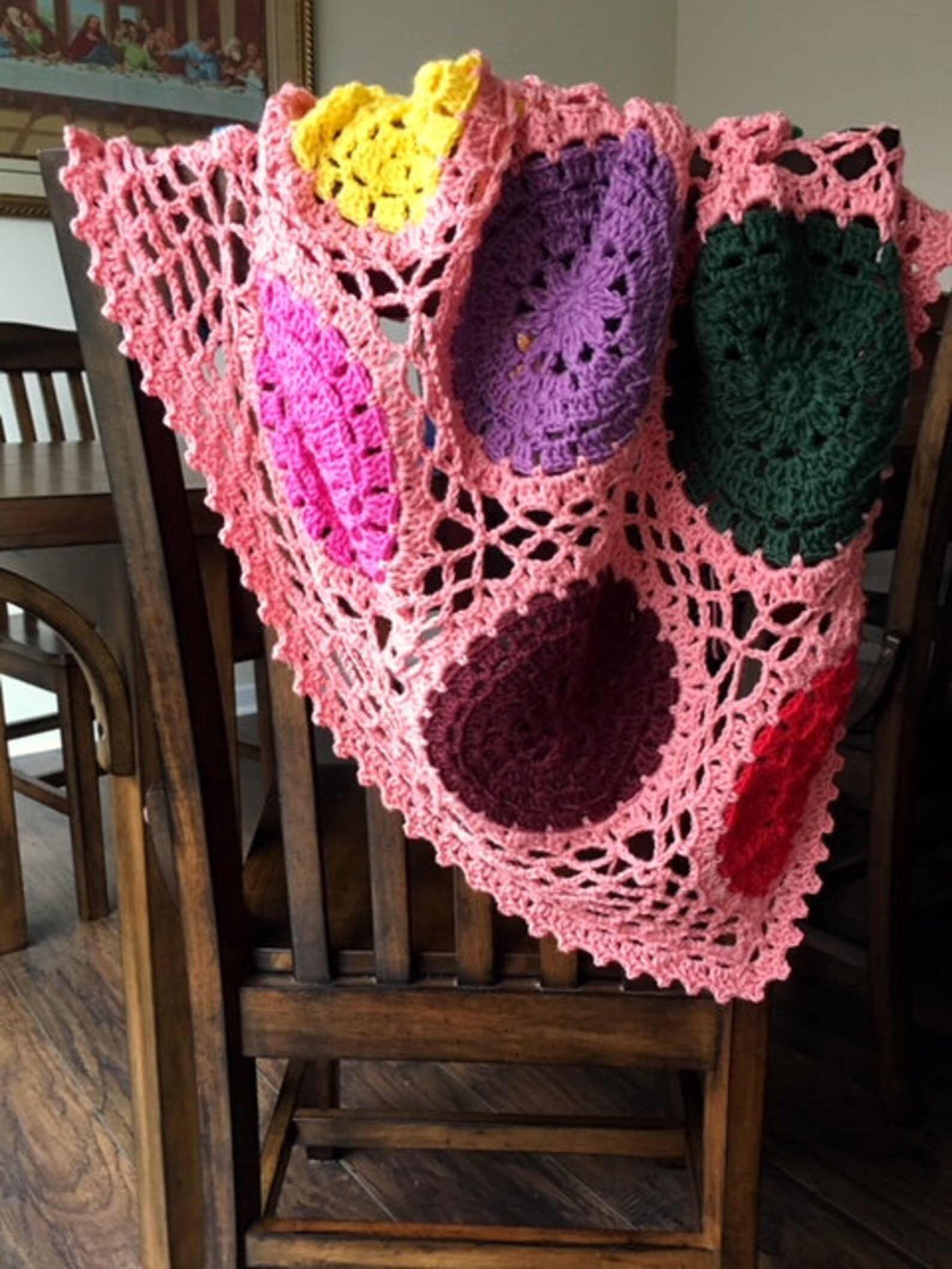 EASY CROCHET BLANKET Pattern/flower Blanket/crochet | Etsy