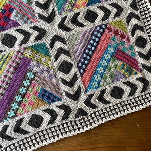 COLOR RIOT BLANKET Patterns/crochet Baby Blanket/crochet Blanket ...