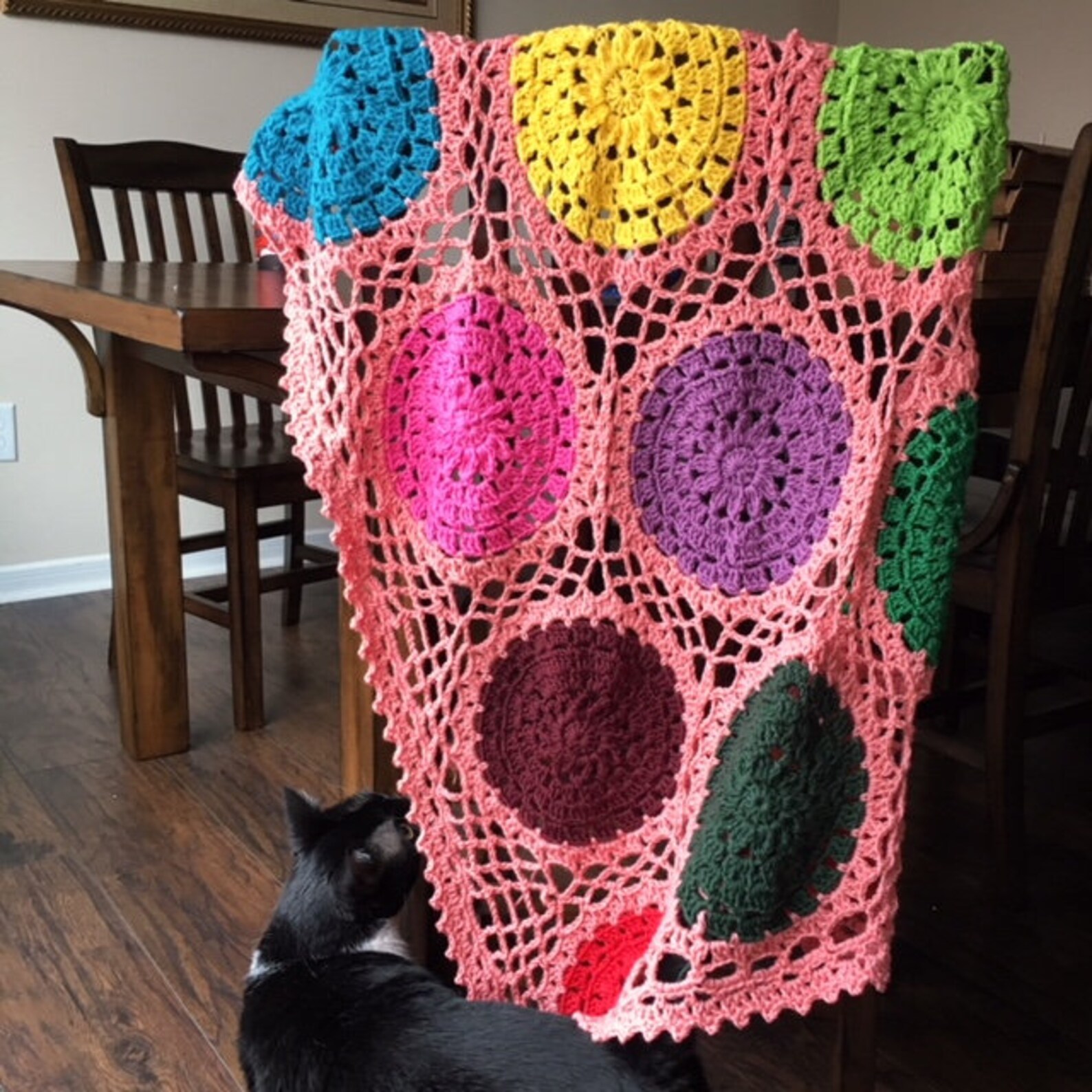 EASY CROCHET BLANKET Pattern/flower Blanket/crochet | Etsy