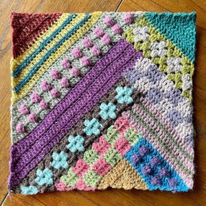 COLOR RIOT BLANKET Patterns/crochet Baby Blanket/crochet Blanket ...