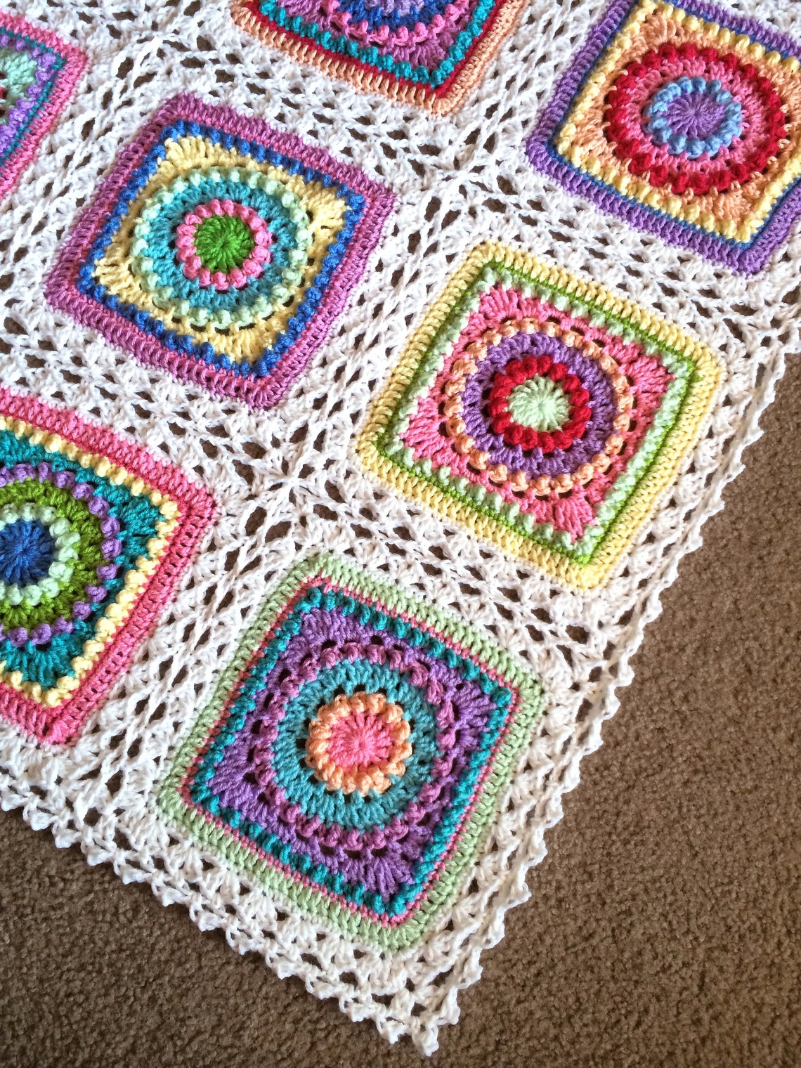 Celtic Lace Join PATTERN PDF Joining Granny Squares Tutorial - Etsy