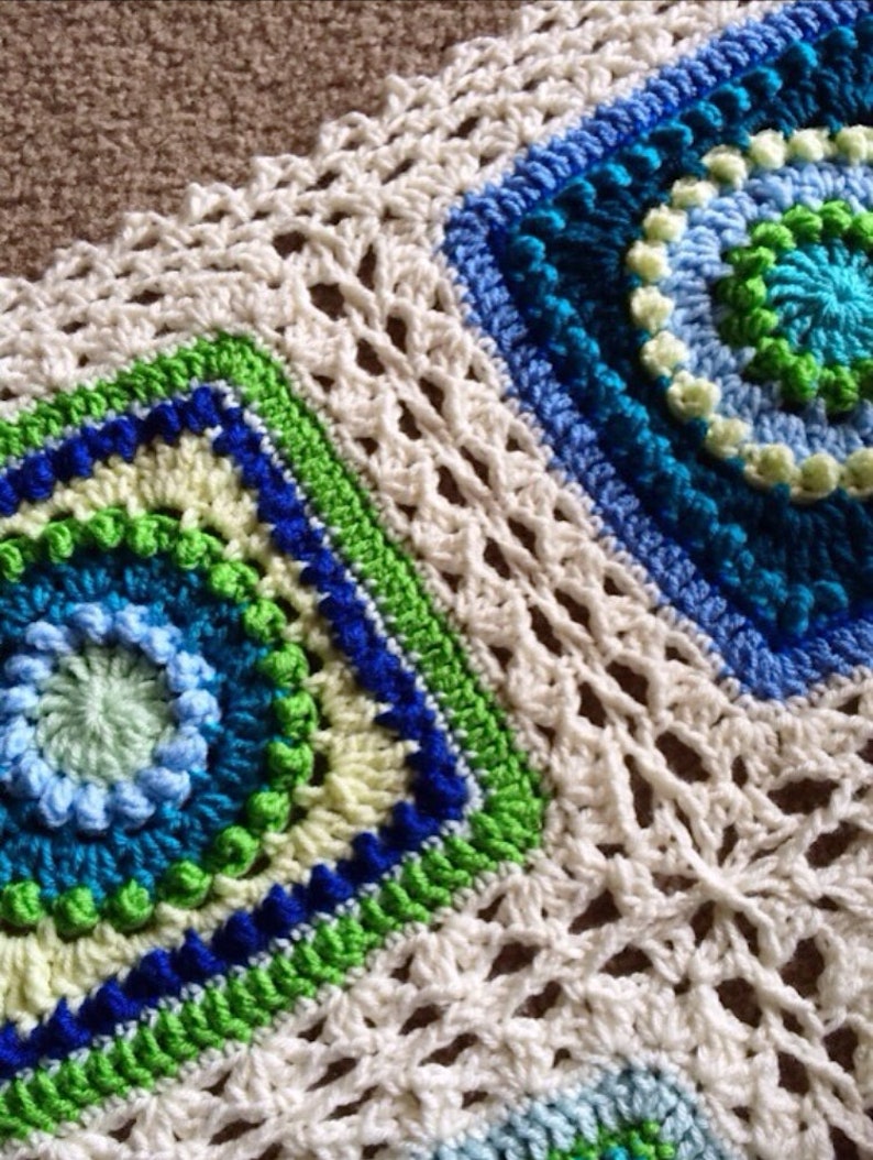 Celtic Lace Join PATTERN, PDF Joining Granny Squares Tutorial, Zen ...