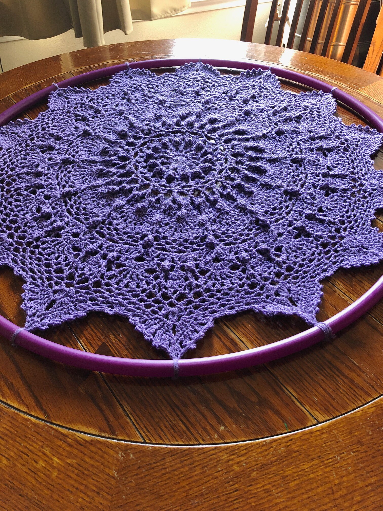 CROCHET NAMASTE HULA Hoop Mandala /crochet Wall Decor Pattern/mandala ...